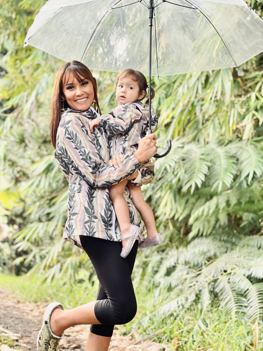 Keiki- Adult Maile Lei Rain Jacket (ALL SALES FINAL) – Adorably ...